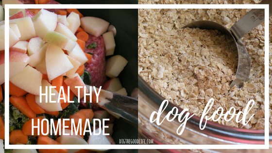 simple home cooked dog food - Dig the Good Life